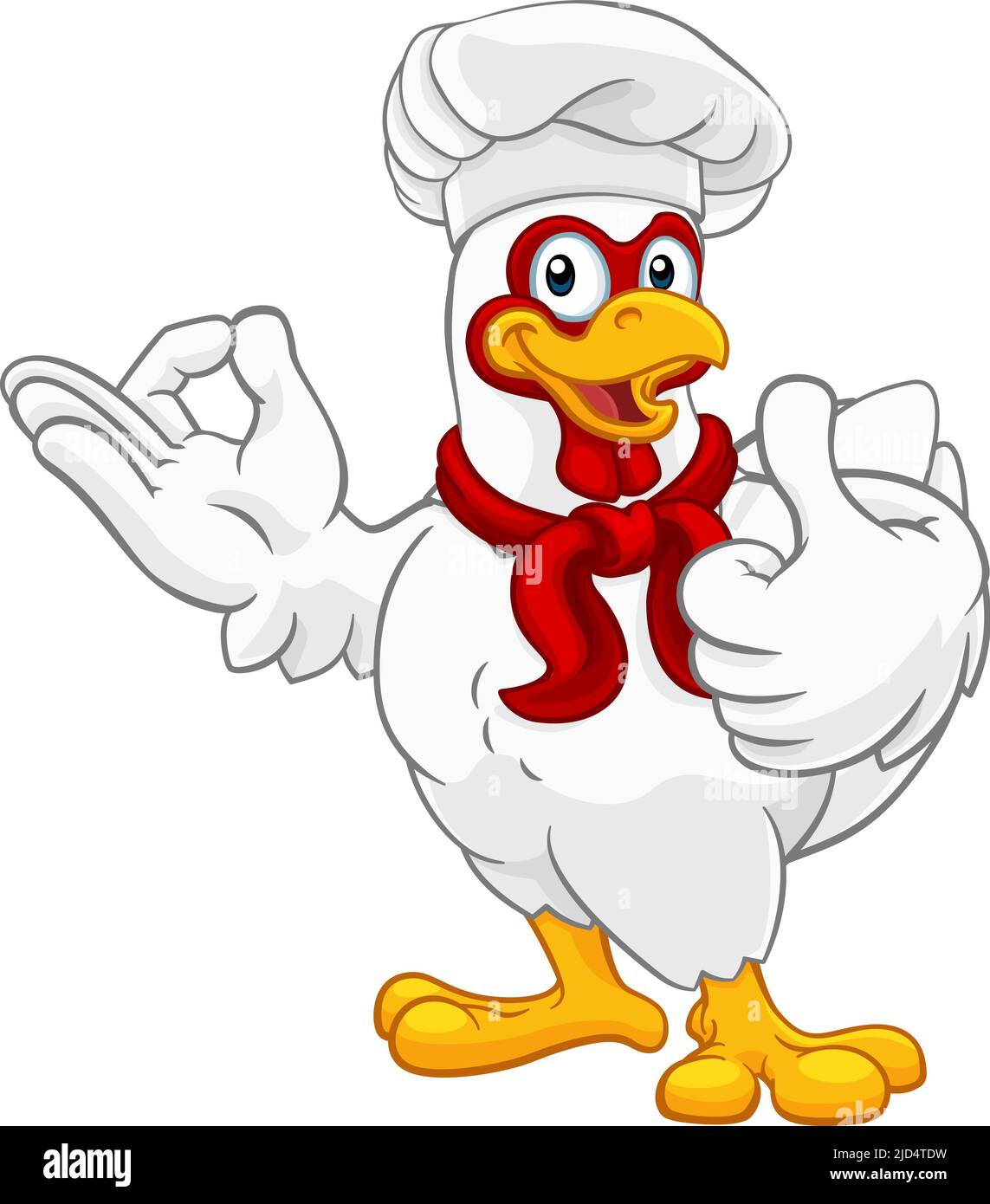 Chicken Chef Rooster Cockerel Perfect Cartoon Stock Vector Image & Art ...