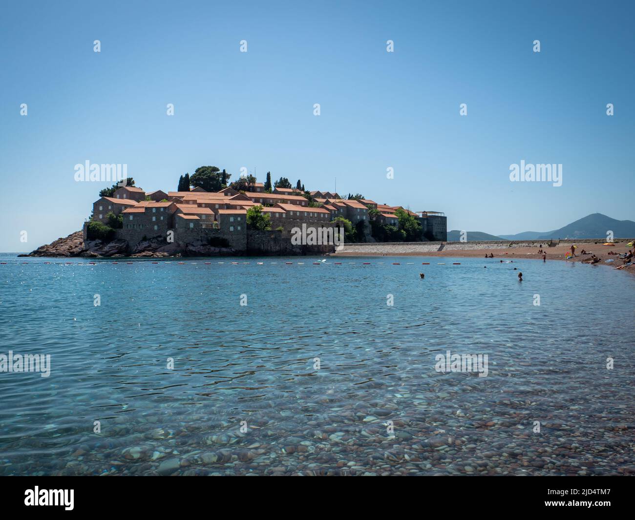 sea and beach in montenegro Stock Photo - Alamy