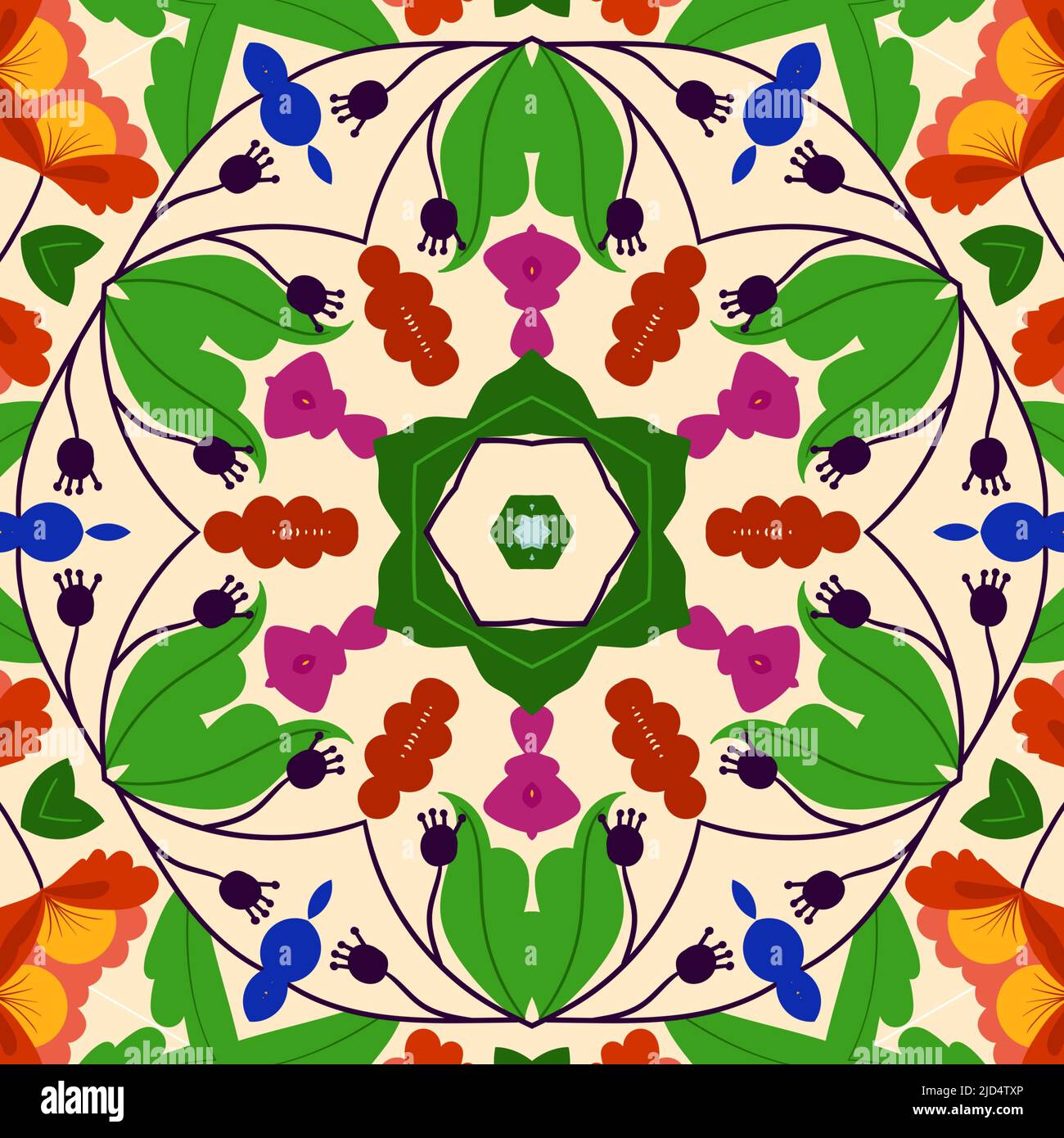 Abstract Computer generated Fractal design. A fractal is a never-ending ...