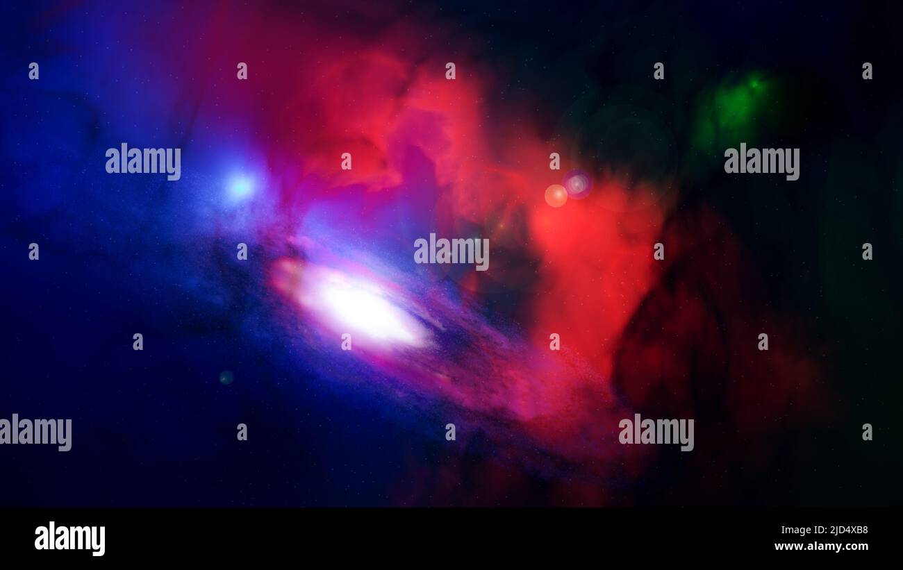 3D Rendering of Dust and Cloud Interstellar in a Universe Stock Photo ...