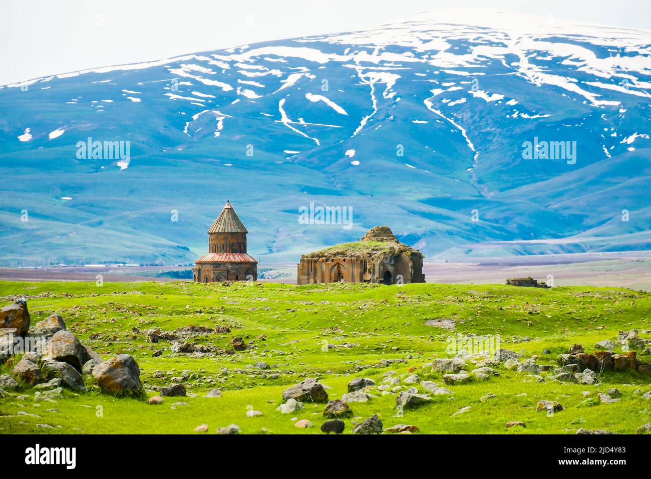 Ani site of historical cities (Ani Harabeleri). Important trade route ...