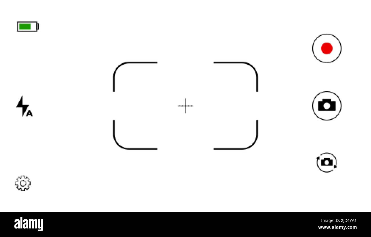 Camera viewfinder vector vectors Cut Out Stock Images & Pictures - Alamy