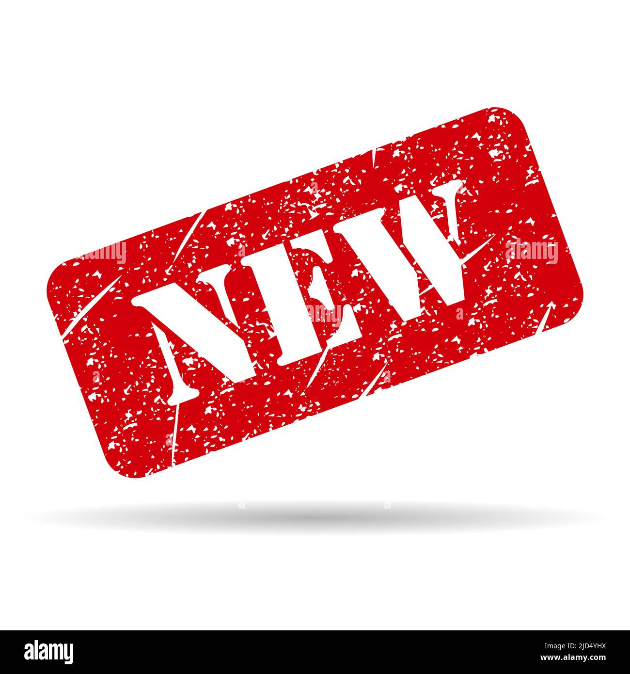 New stamp symbol shadow, label sticker sign button, text banner vector ...