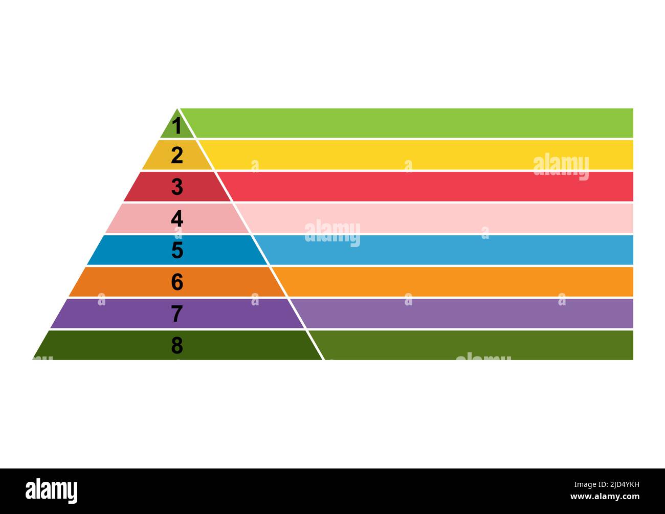Pyramid infographic chart layout, info modern concept step presentation ...