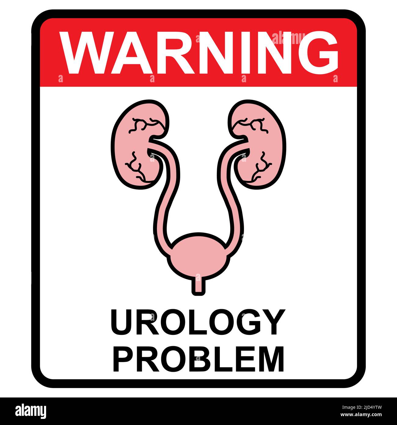 Urology health human icon, anatomy medical body bladder sign, biology ...
