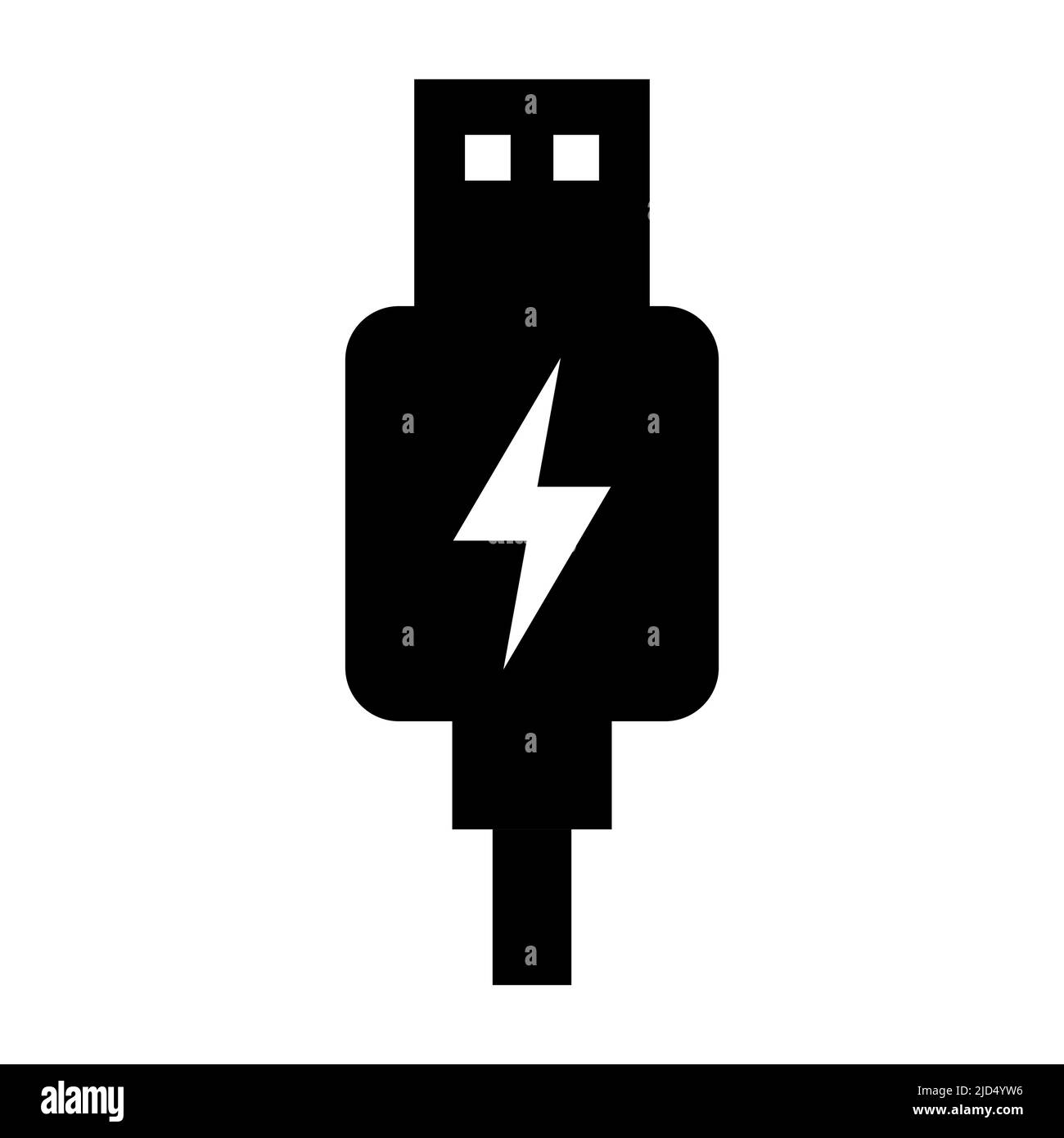 USB plug cable icon technology, connect device sign, electronic ...