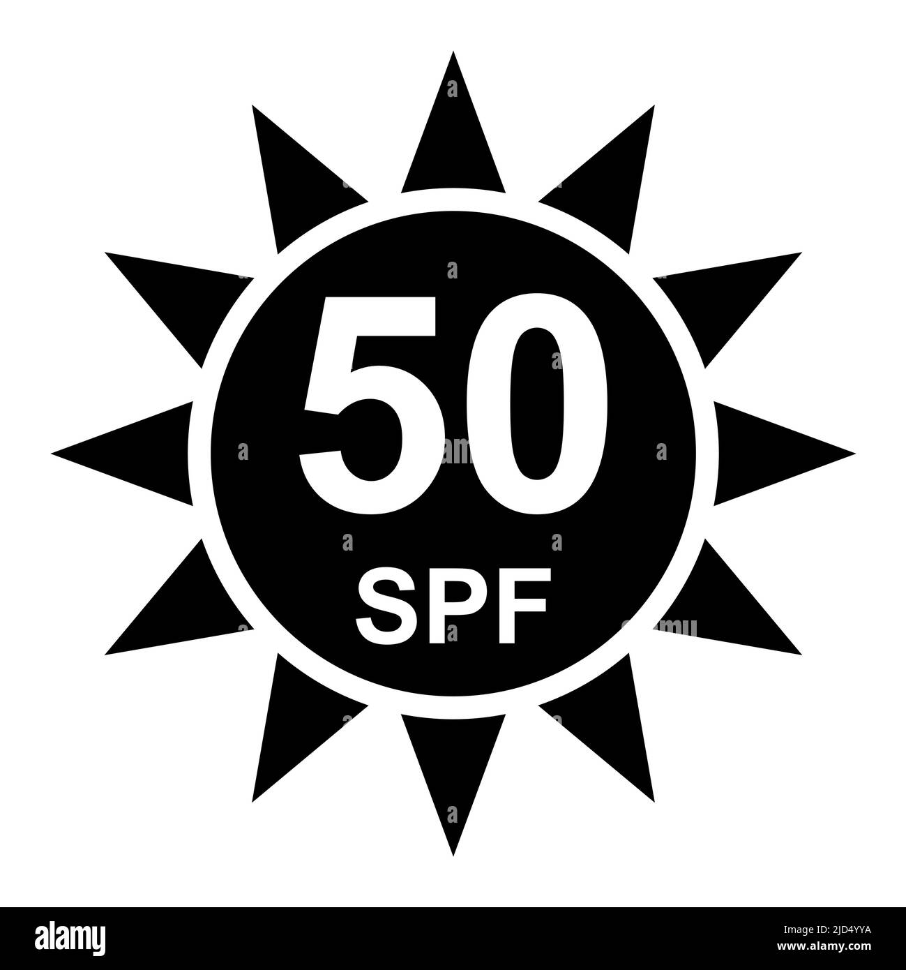 Sun protection factor 50 icon, uv radiation block symbol, sun protect ...