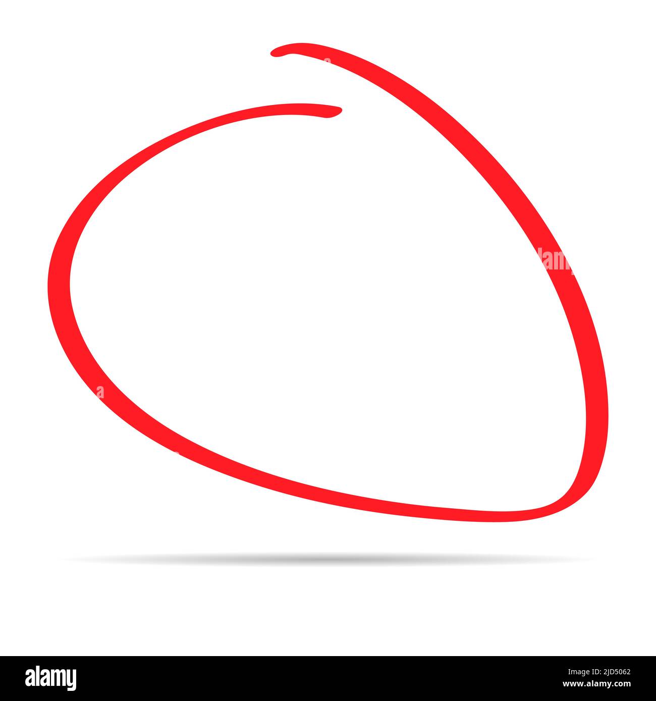 Hand draw circle scribble mark with shadow, doodle sketch blank frame ...