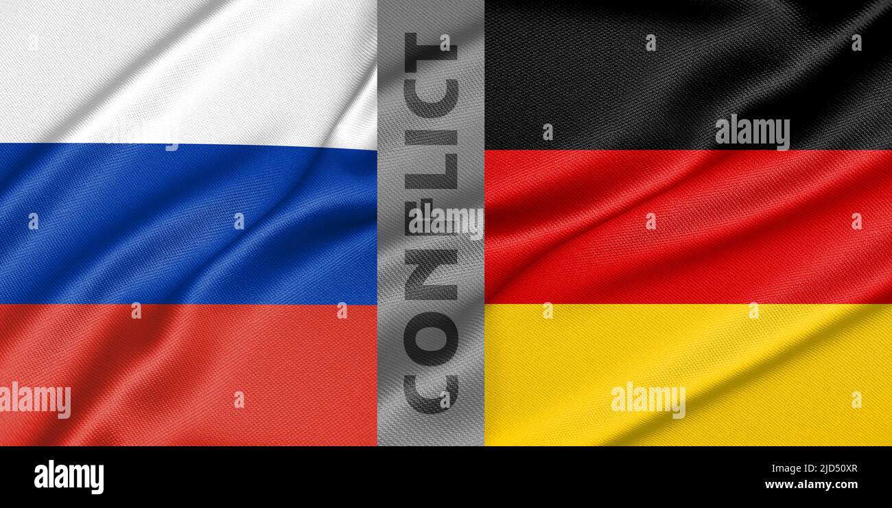 Conflict Russia and Germany, war between Russia vs Germany, fabric ...