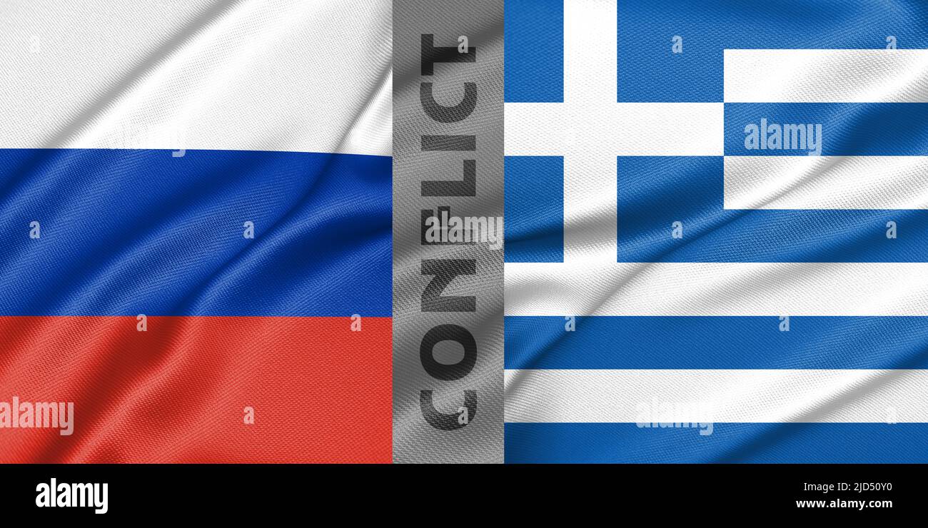 Conflict Russia and Greece, war between Russia vs Greece, fabric ...