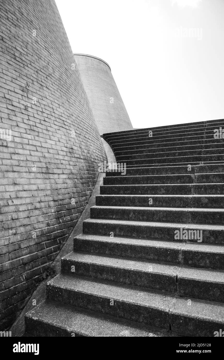 Concrete Steps around a modern building Stock Photo - Alamy