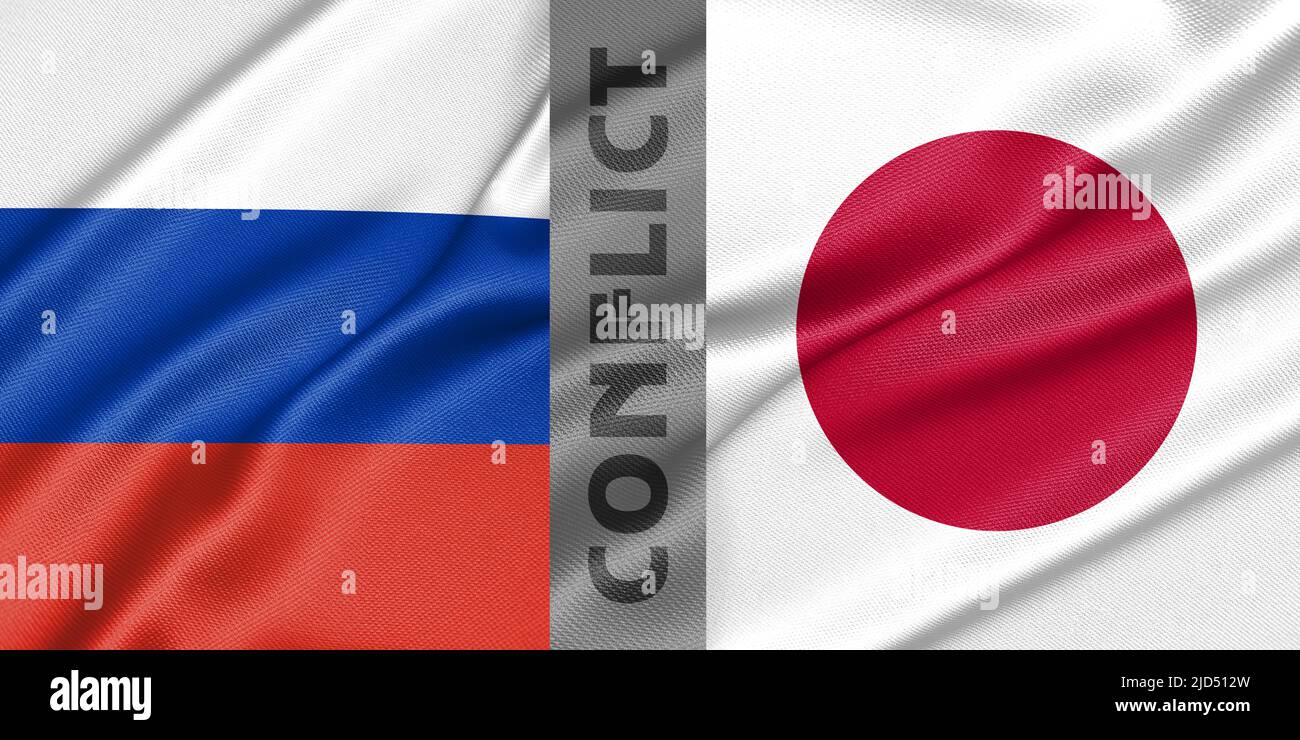 Conflict Russia and Japan, war between Russia vs Japan, fabric national ...