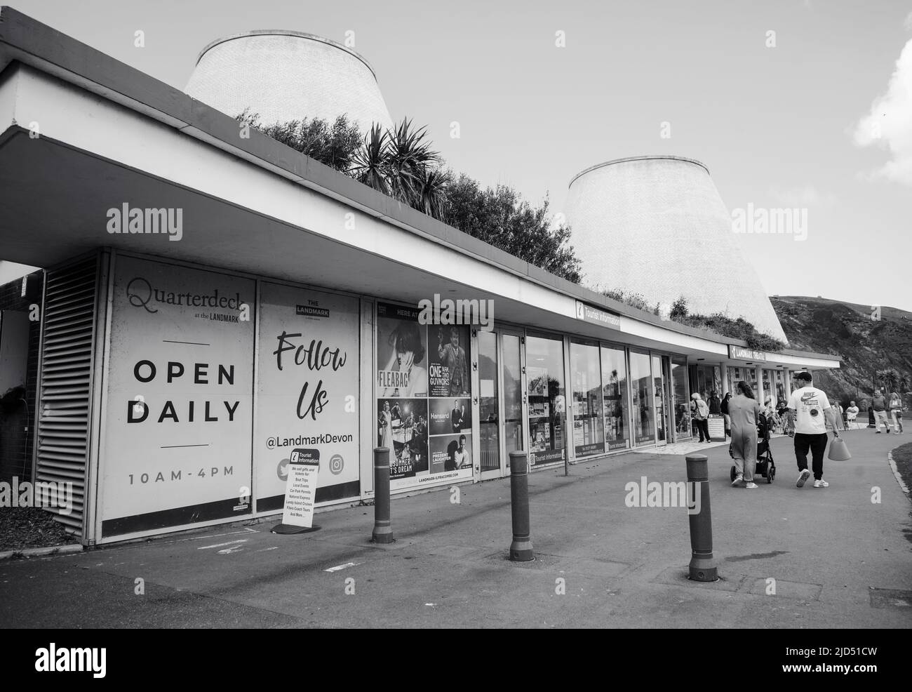 The landmark theatre, Ilfracombe Devon in black and white 2022 Stock ...