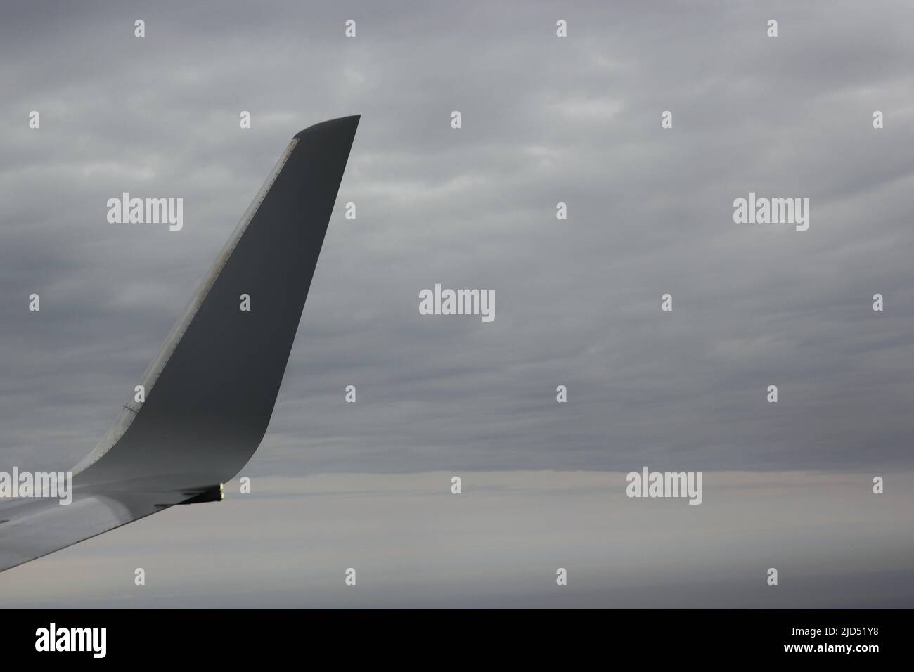 Typical view from a sky high airplane window Stock Photo - Alamy