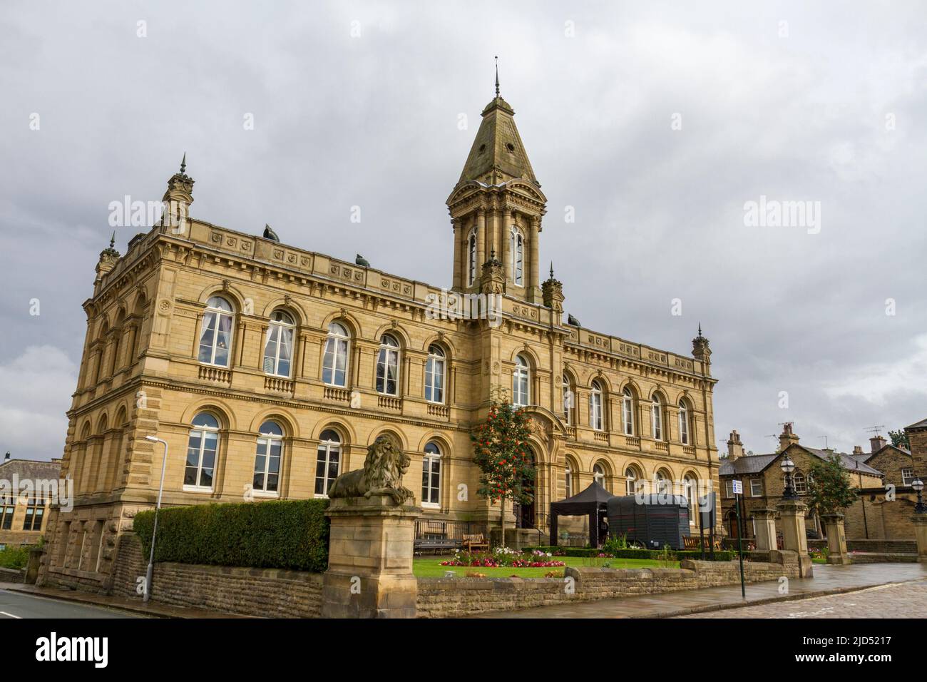 Victoria Hall, typical stunning architecture of Saltaire, a Victorian ...