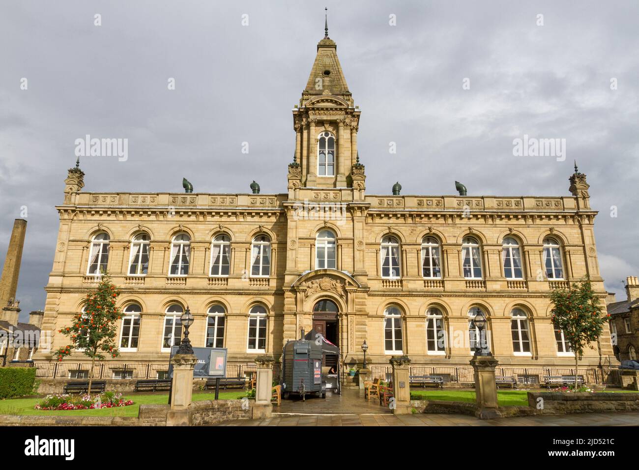 Victoria Hall, typical stunning architecture of Saltaire, a Victorian ...