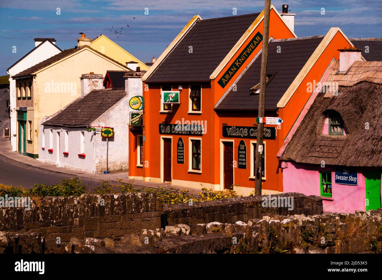 Fisher Street in Doolin, Ireland Stock Photo - Alamy