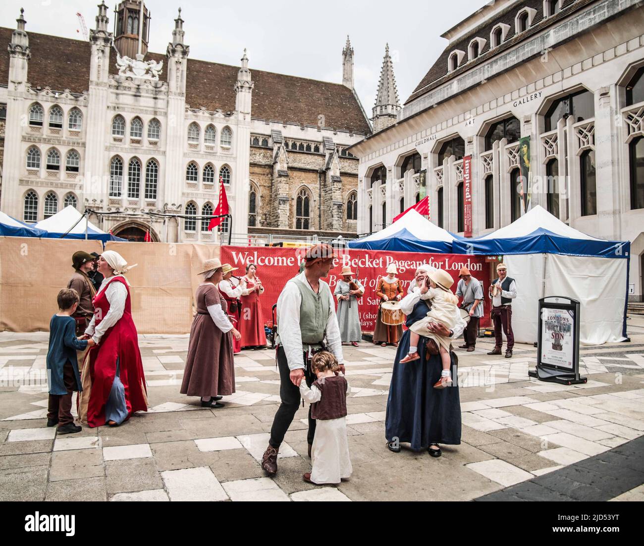 London UK 18 June 2022 A Livery Crafts Fair in Guildhall Yard with ...