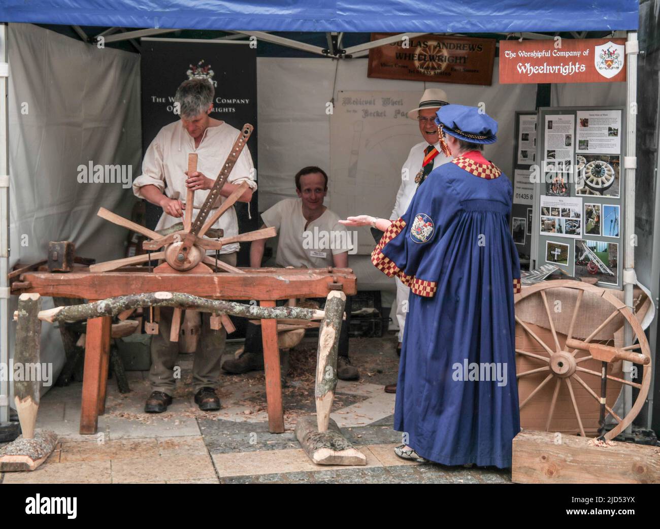 London UK 18 June 2022 A Livery Crafts Fair in Guildhall Yard with ...