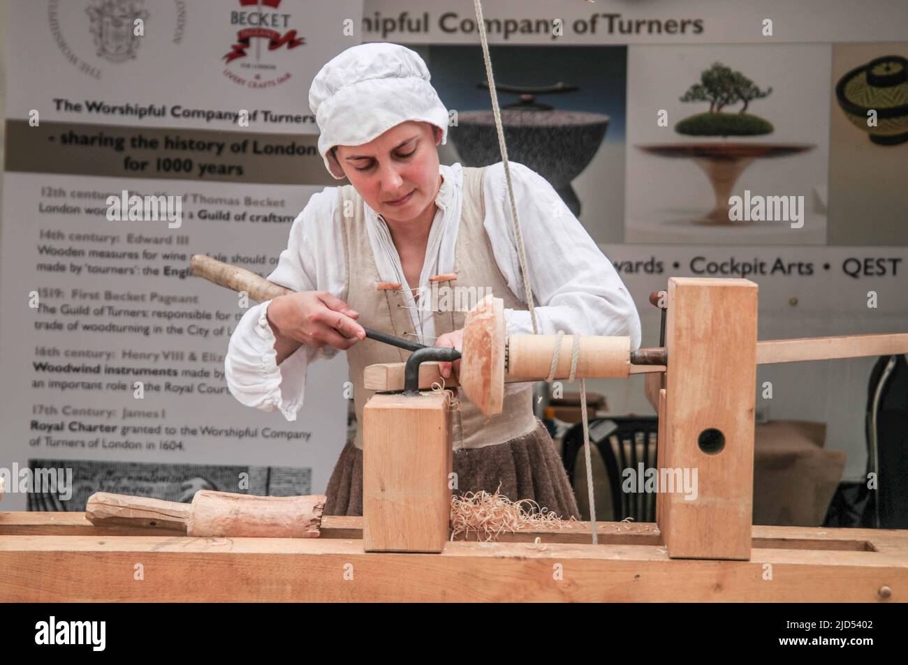 London UK 18 June 2022 A Livery Crafts Fair in Guildhall Yard with ...