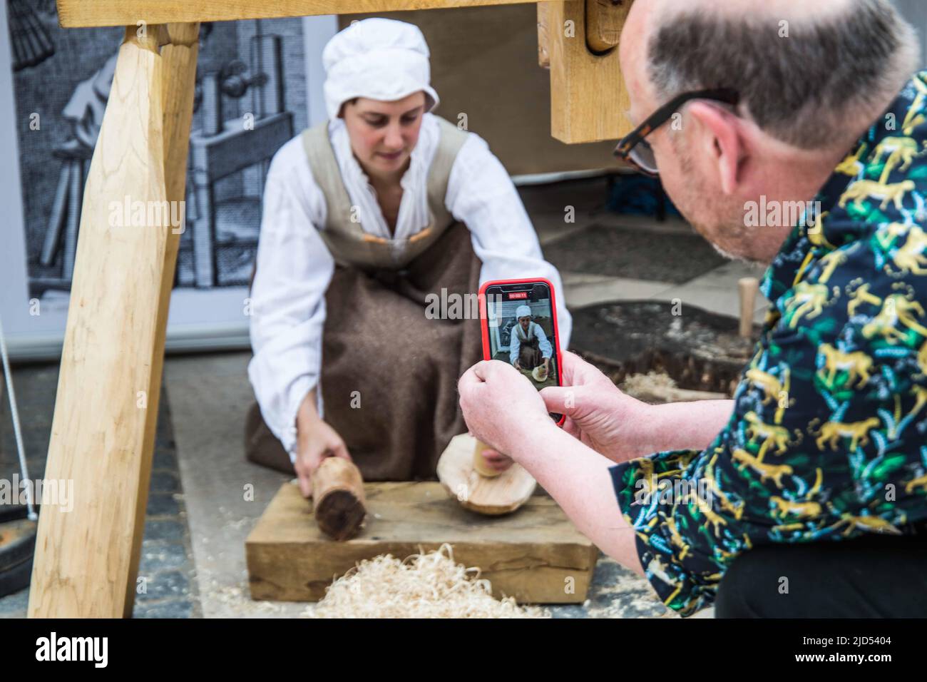 London UK 18 June 2022 A Livery Crafts Fair in Guildhall Yard with ...