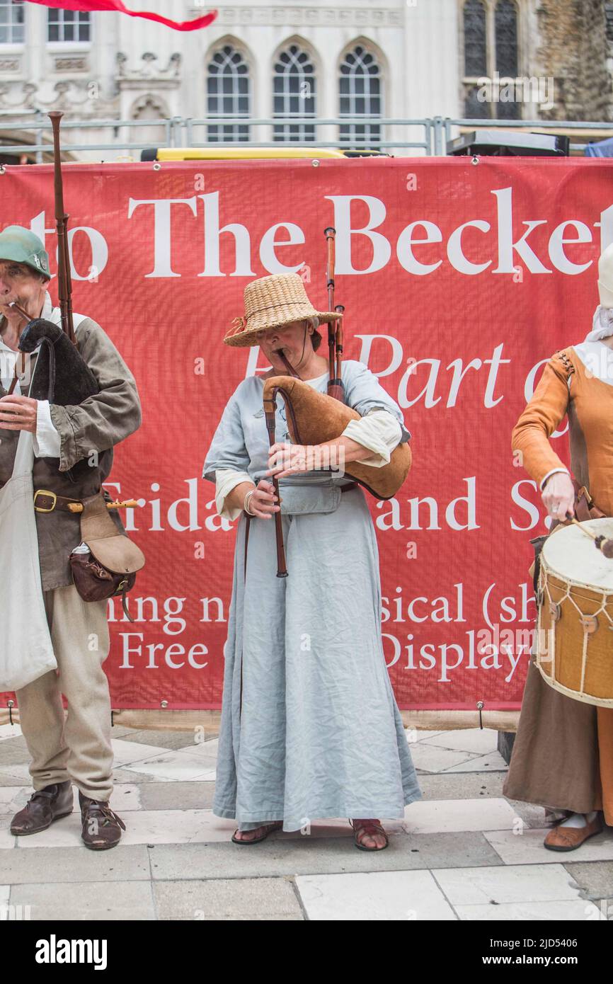 London UK 18 June 2022 A Livery Crafts Fair in Guildhall Yard with ...