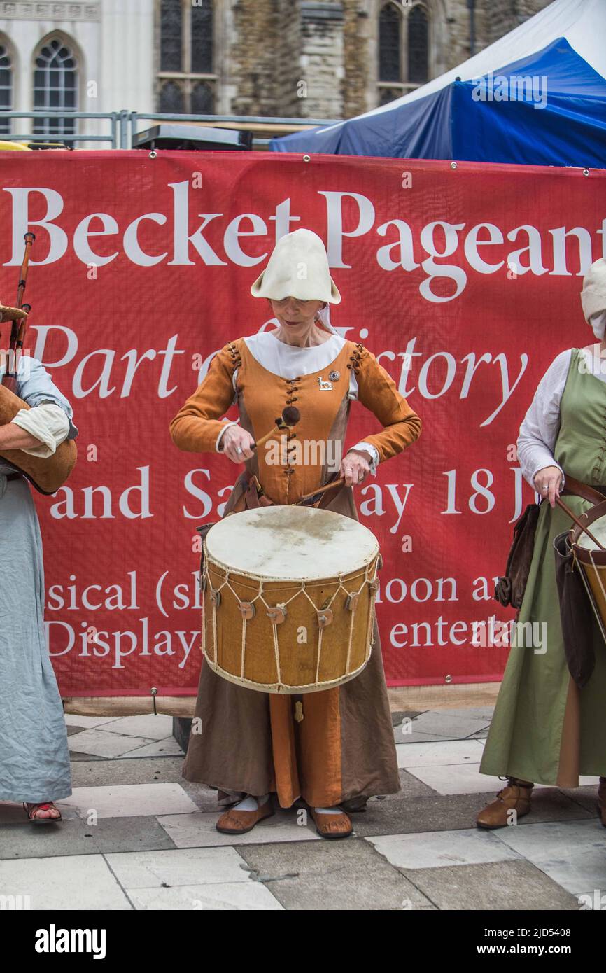London UK 18 June 2022 A Livery Crafts Fair in Guildhall Yard with ...