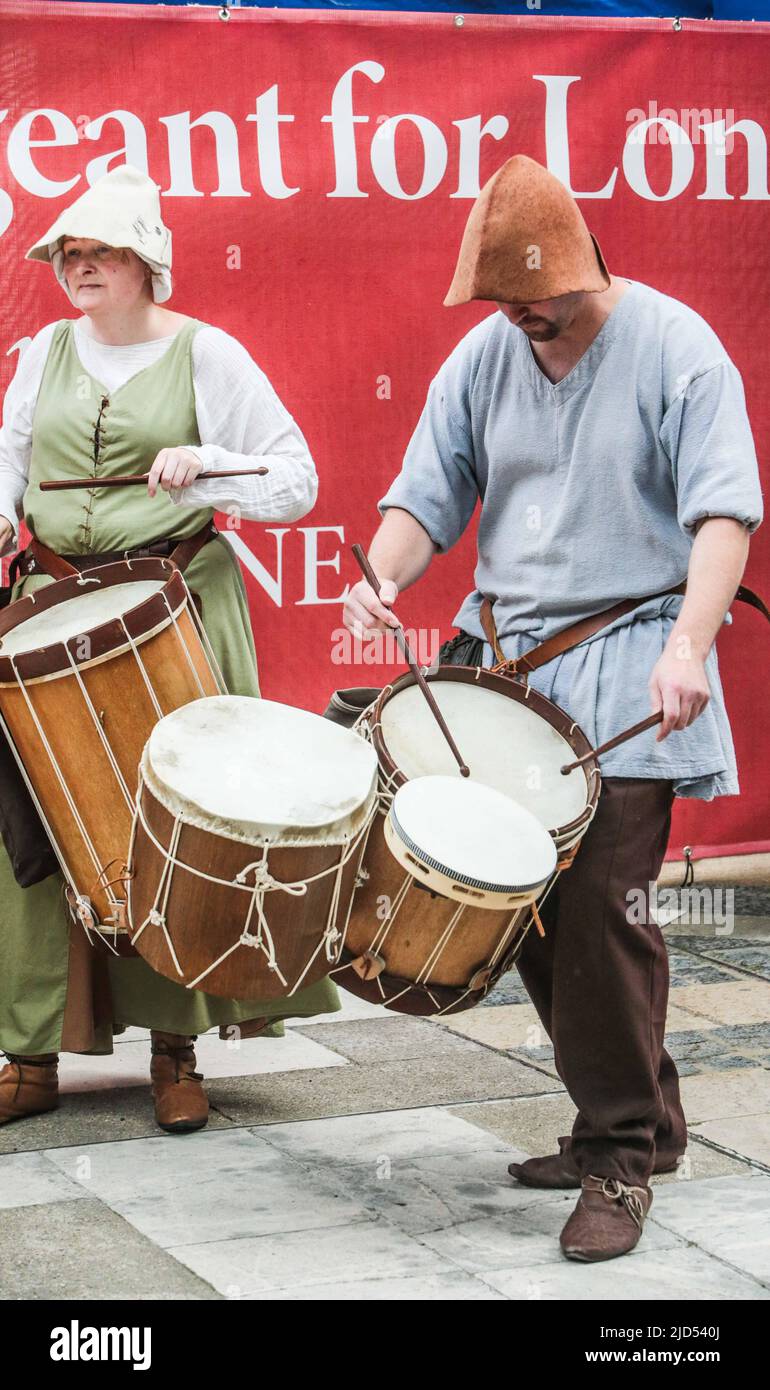 London UK 18 June 2022 A Livery Crafts Fair in Guildhall Yard with ...