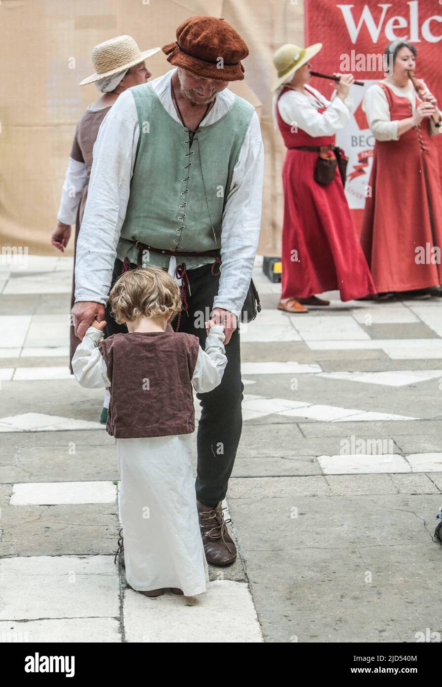 London UK 18 June 2022 A Livery Crafts Fair in Guildhall Yard with ...