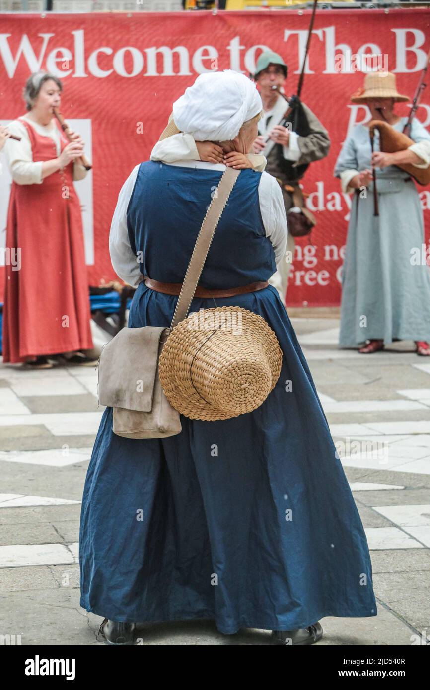 London UK 18 June 2022 A Livery Crafts Fair in Guildhall Yard with ...