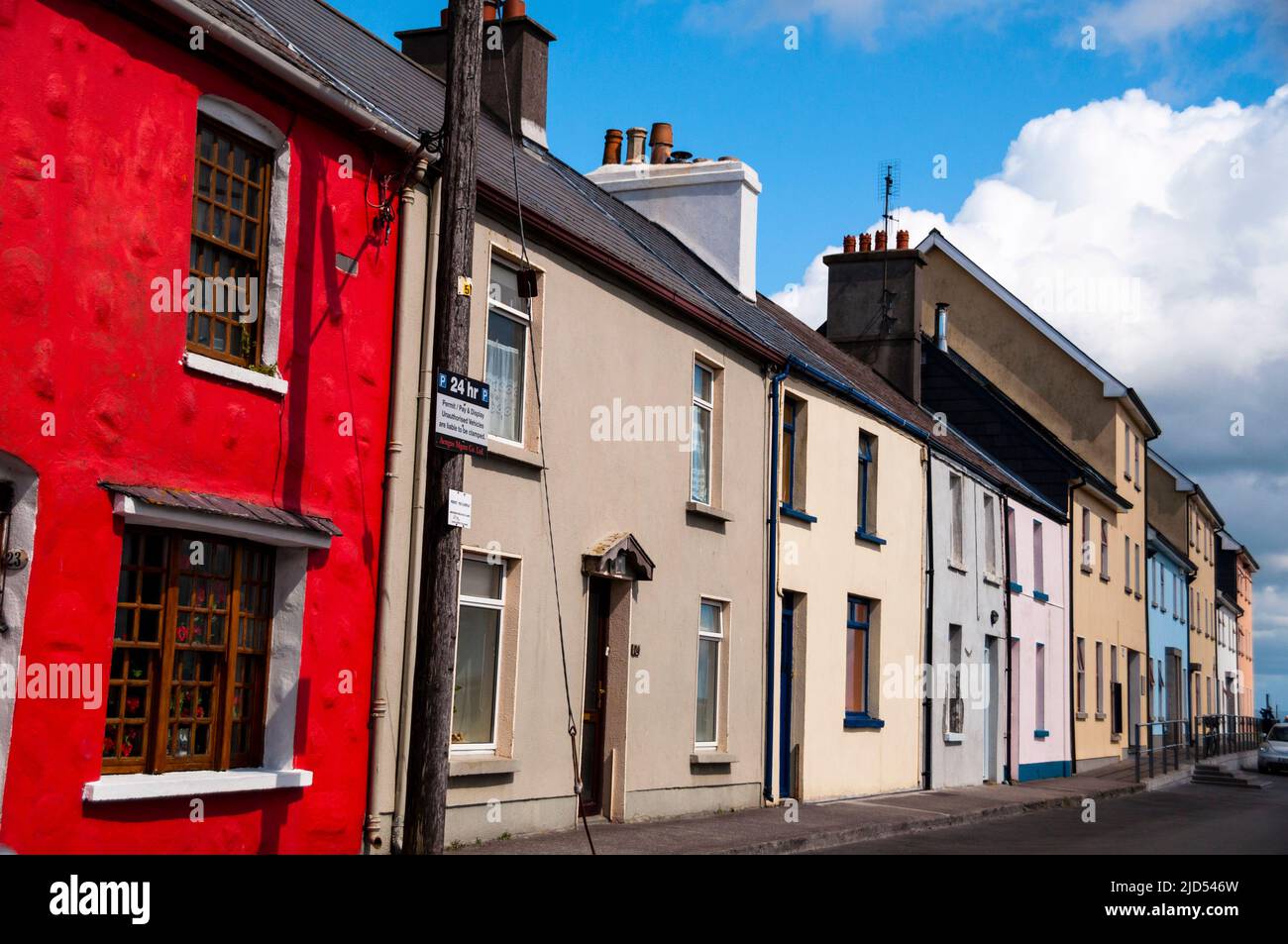Colorful waterside houses in Galway, Ireland Stock Photo - Alamy