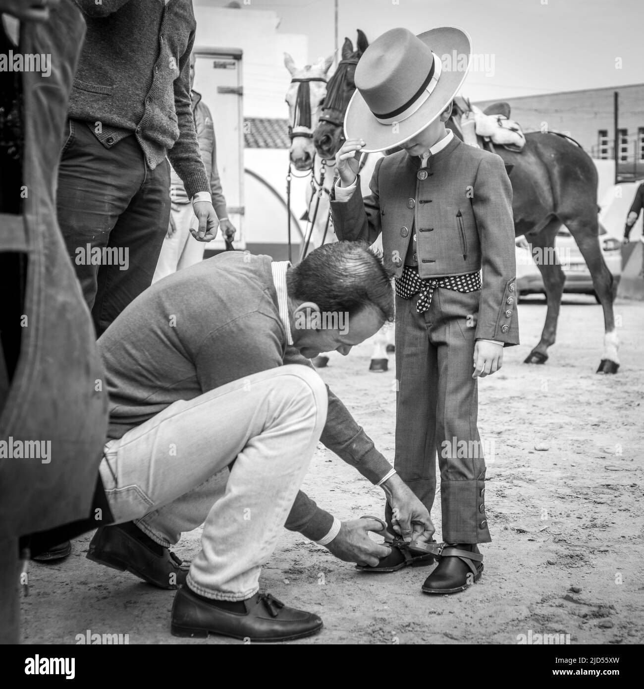 Bullfighting in Cantillana, Spain Stock Photo - Alamy