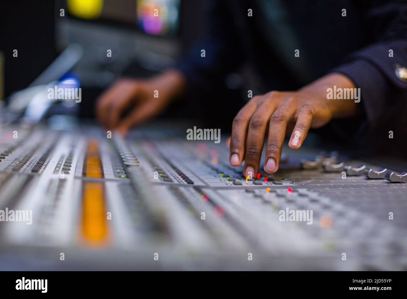 Sound system audio visual equipment studio Stock Photo - Alamy