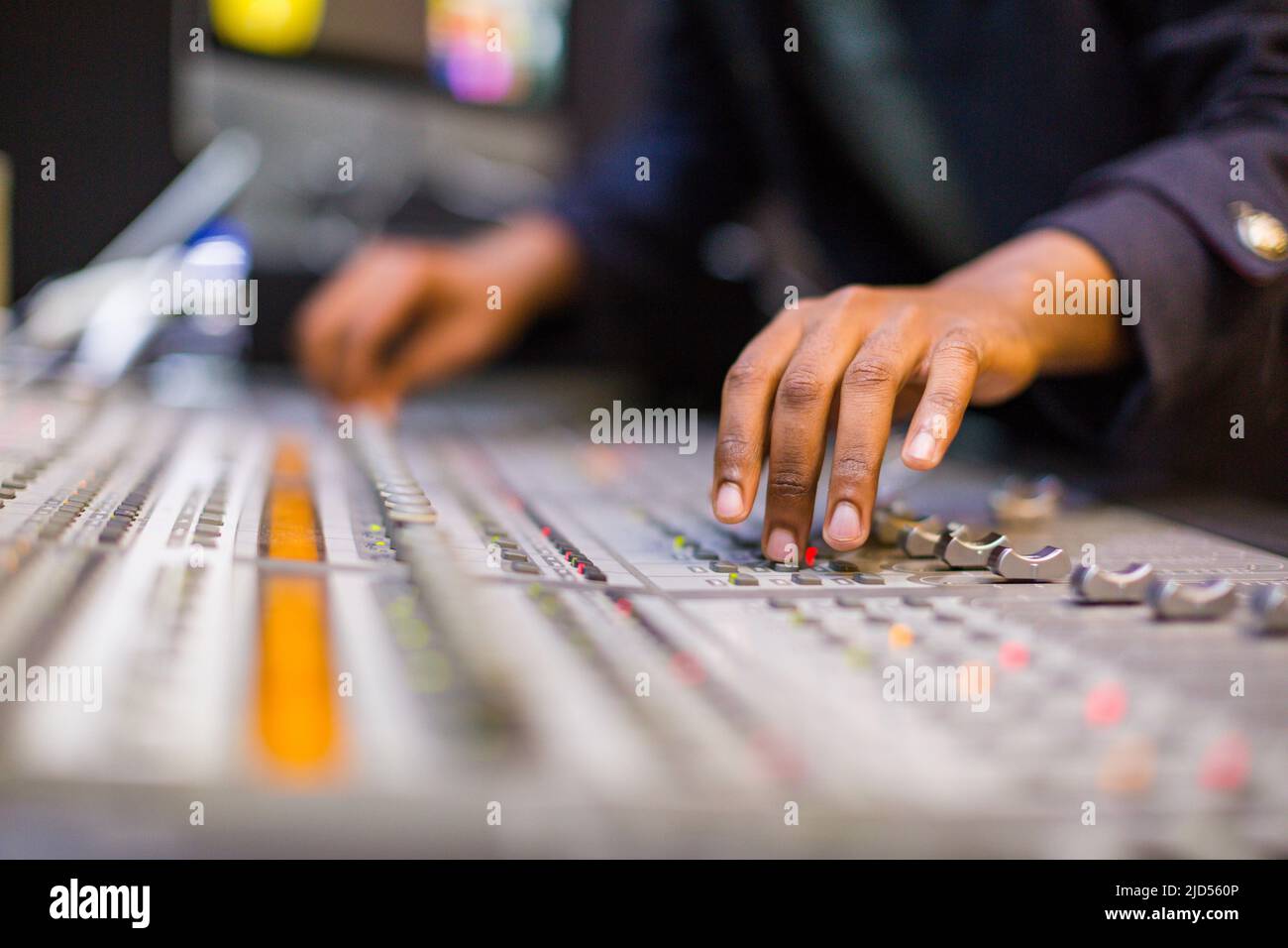 Sound system audio visual equipment studio Stock Photo - Alamy