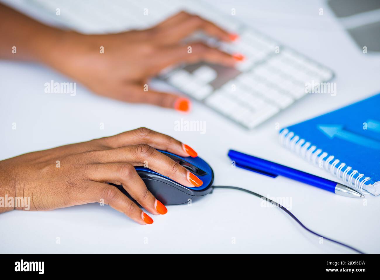 Hands Mouse paperwork architectural design plan work flat lay Stock ...