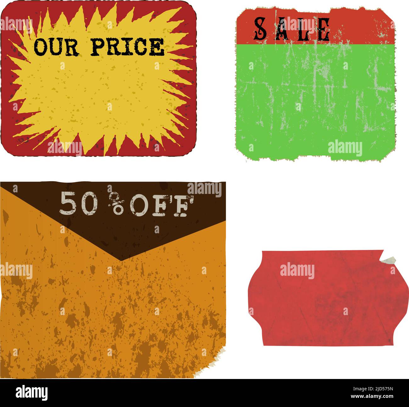 set of empty grungy adhesive price stickers, ripped discount stickers ... set of empty grungy adhesive price stickers, ripped discount stickers ...
