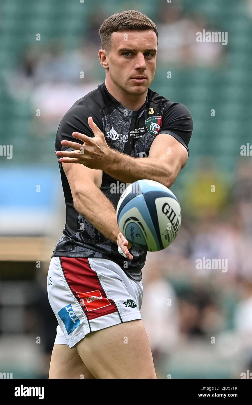 George Ford #10 of Leicester Tigers during the pre-game warmup Stock ...