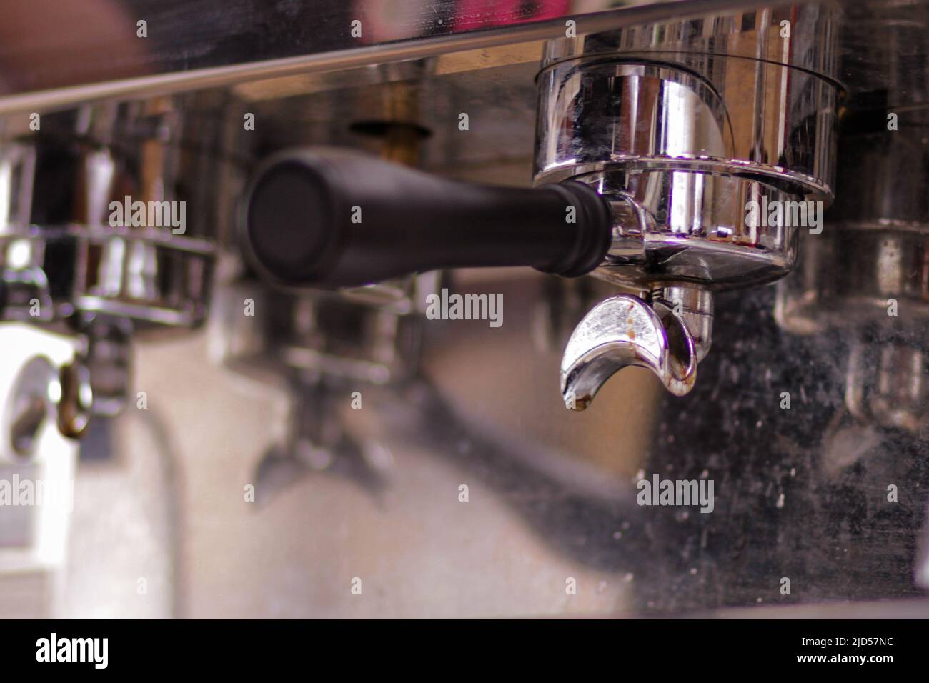 Coffee making process machine procedure grounded beans barista in Kenya ...
