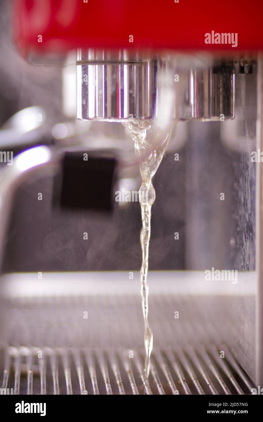 Coffee making process machine procedure grounded beans barista in Kenya ...