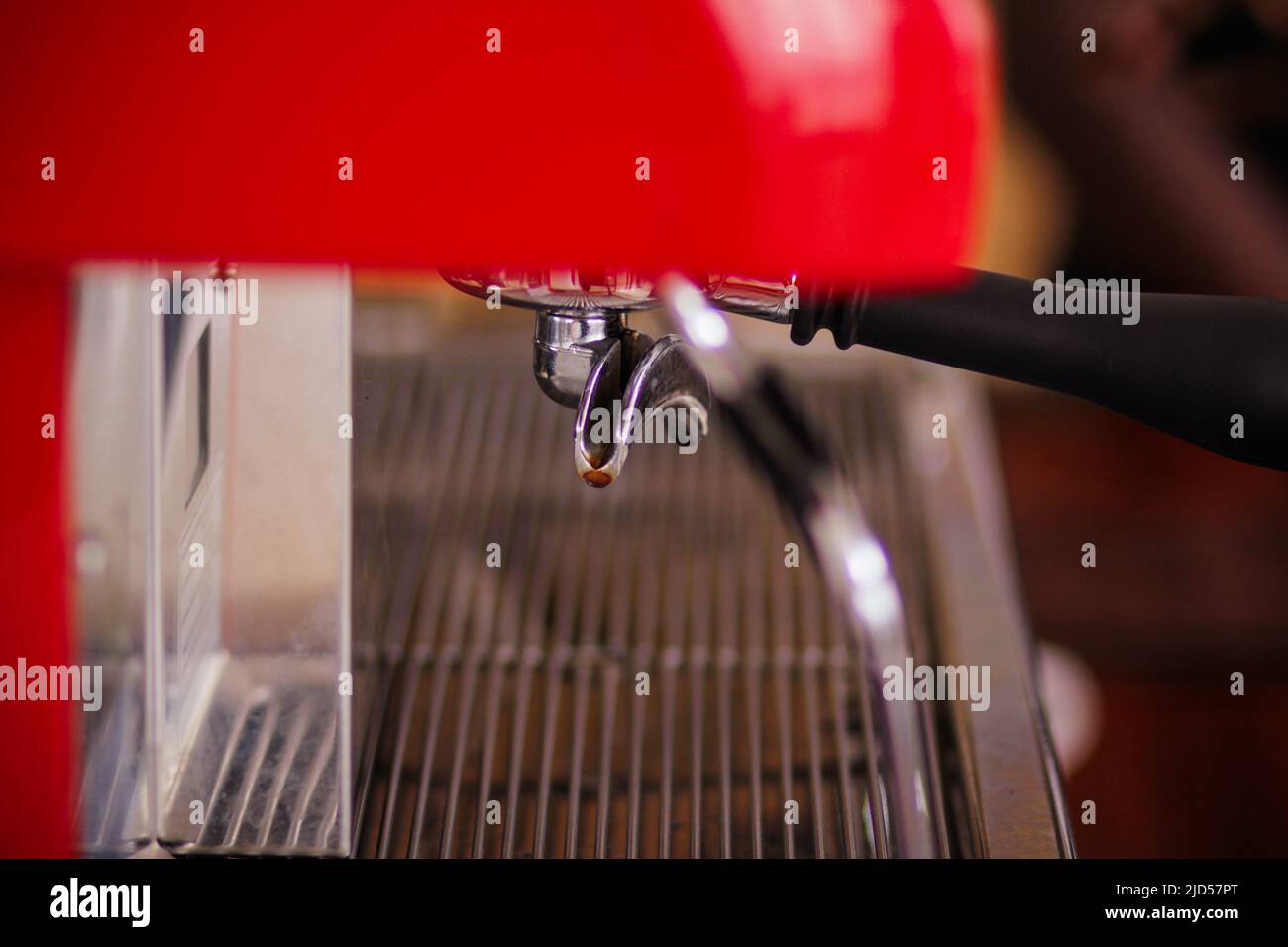 Coffee making process machine procedure grounded beans barista in Kenya ...