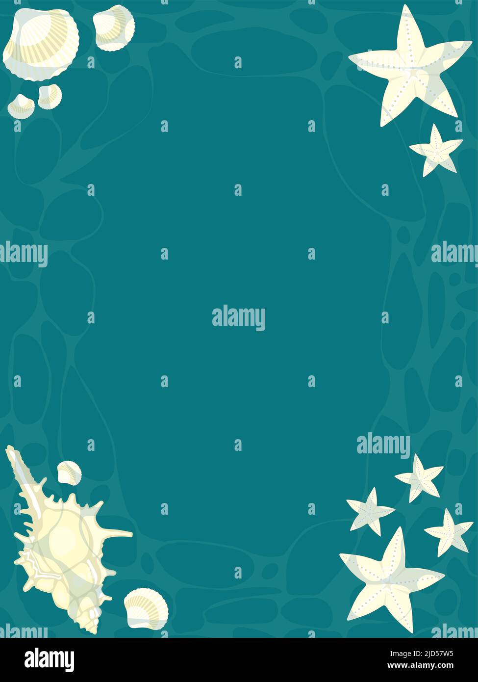 Marine deep sea background with copy space vector illustration Stock ...
