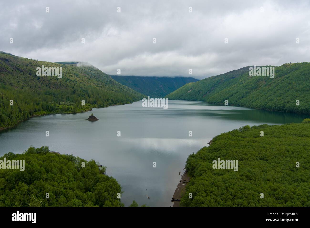 Cold Water Lake near Mount St Helens in Washington state Stock Photo ...