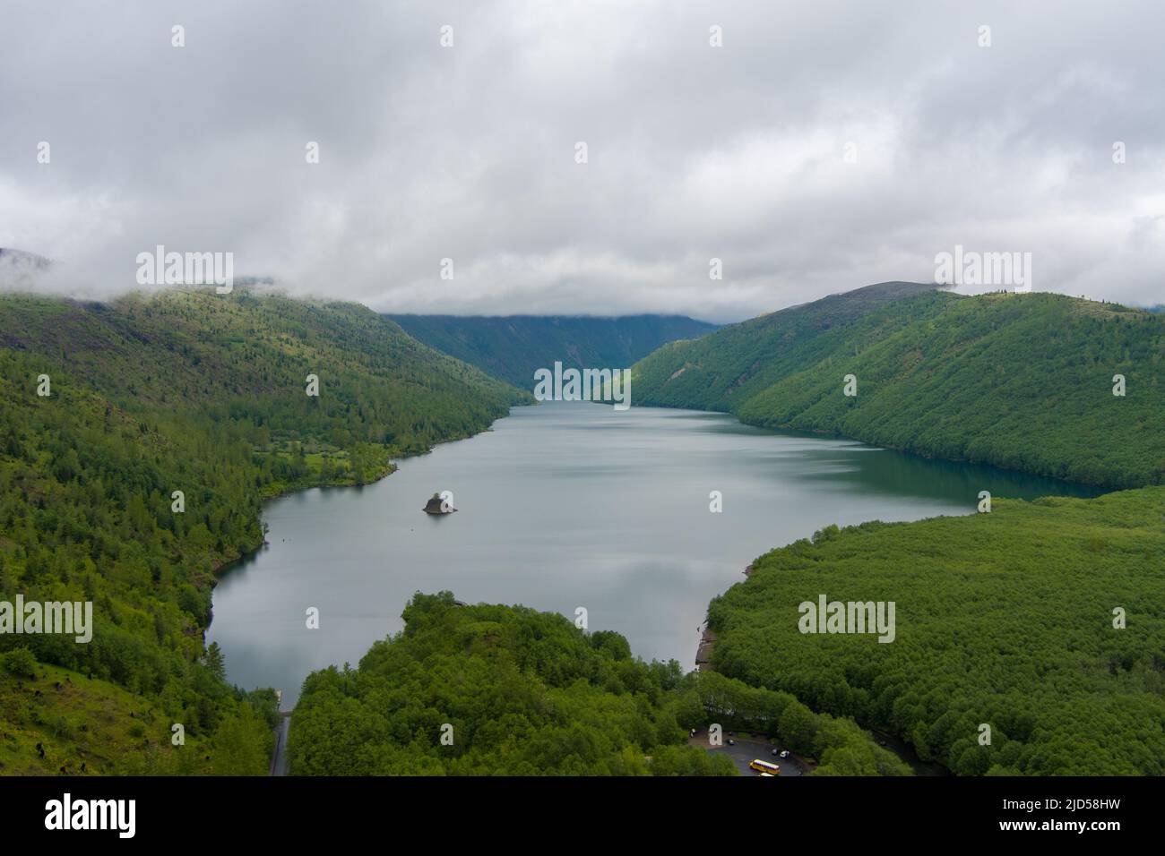 Cold Water Lake near Mount St Helens in Washington state Stock Photo ...