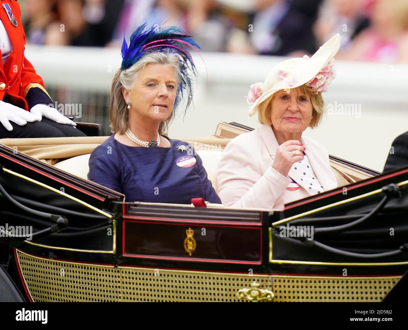 The third carriage of the Royal procession carrying Mrs. Guy Henderson ...