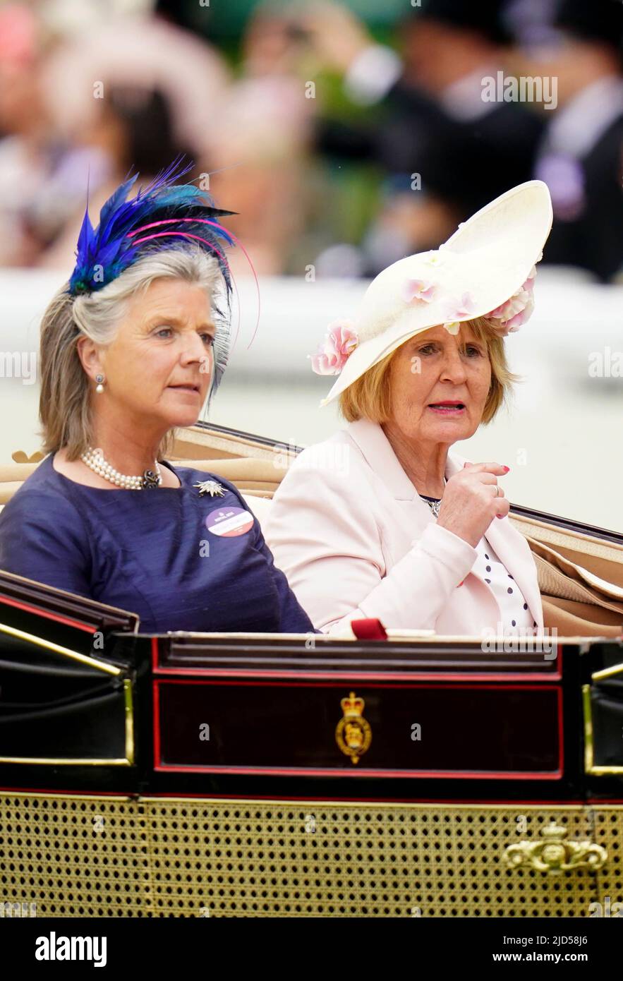 The third carriage of the Royal procession carrying Mrs. Guy Henderson ...