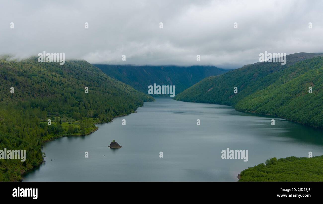 Cold Water Lake near Mount St Helens in Washington state Stock Photo ...