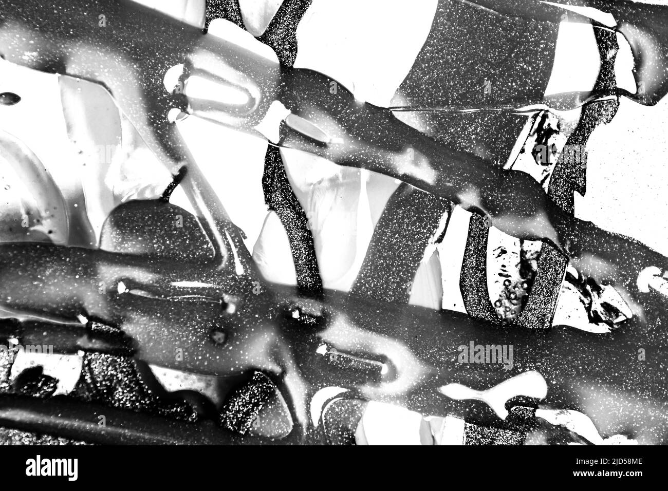 Abstract colorful backdrop with oil drops and waves on water surface ...