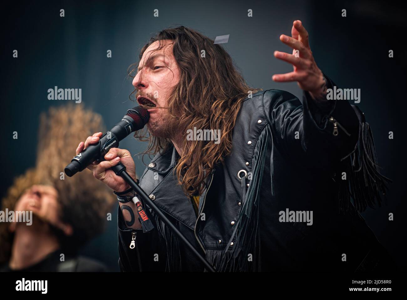 Copenhagen, Denmark. 17th June, 2022. The Danish death metal band Baest ...