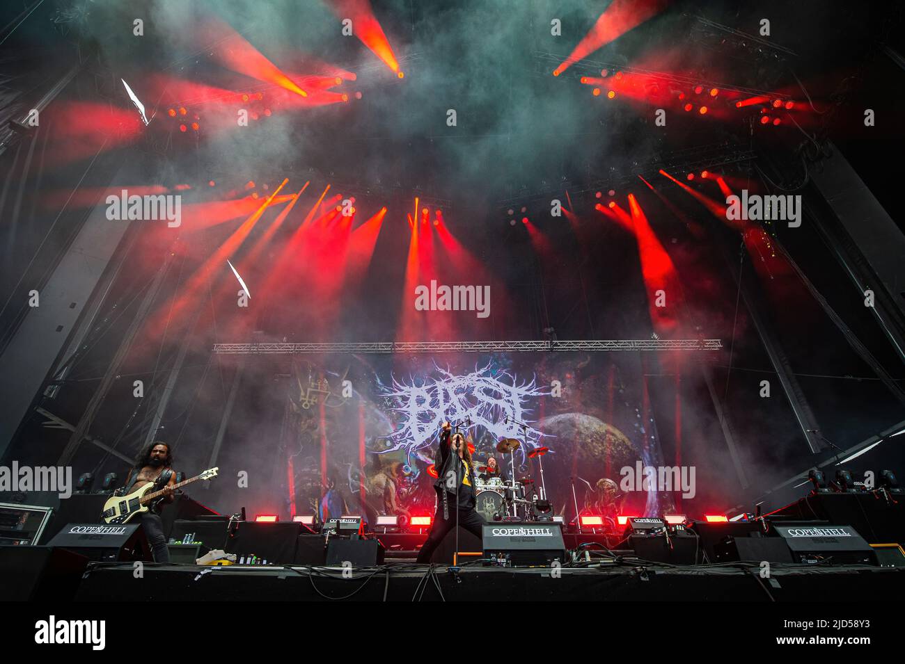 Copenhagen, Denmark. 17th June, 2022. The Danish death metal band Baest ...
