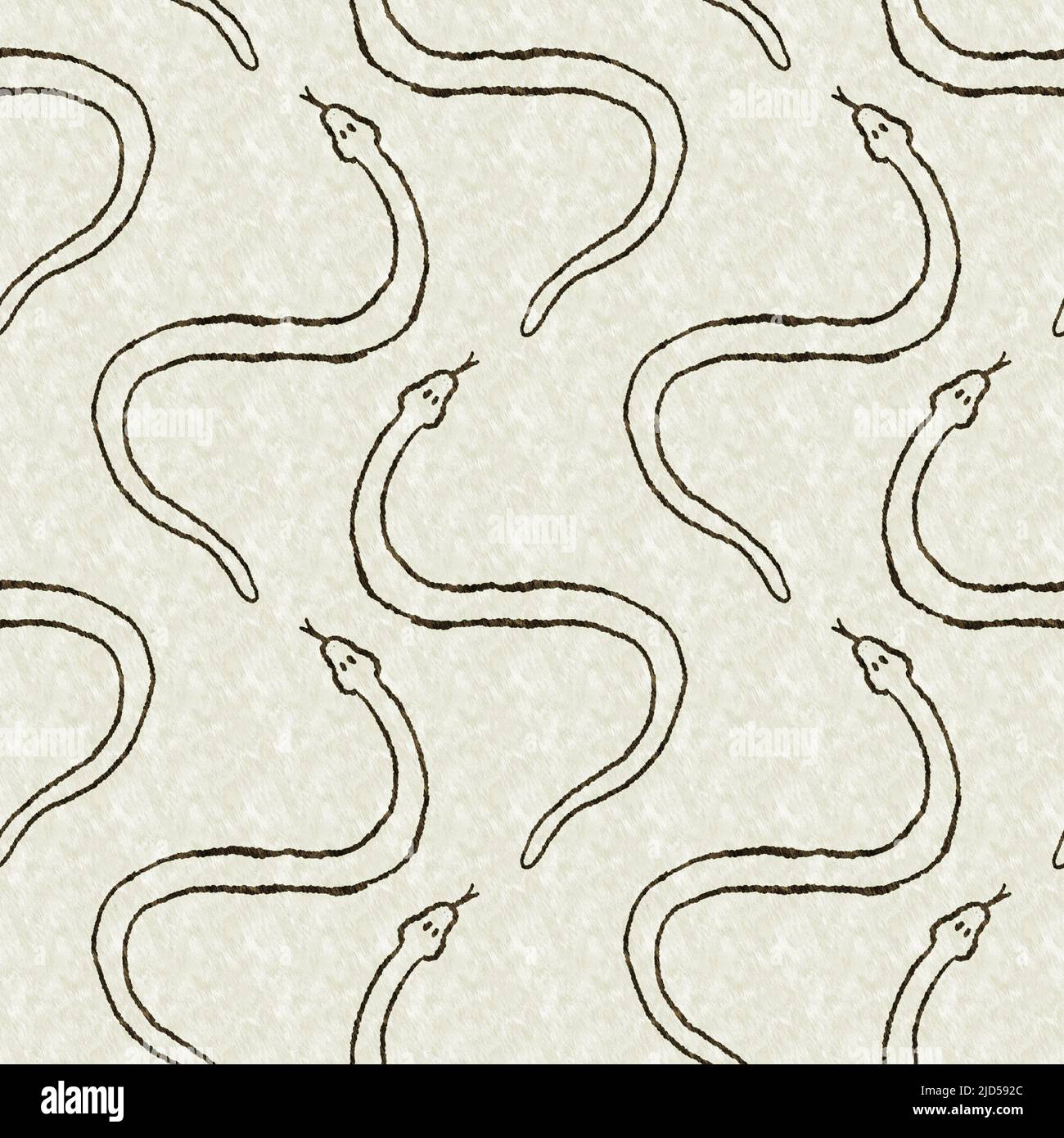 Cute safari snake wild animal pattern for babies room decor. Seamless ...